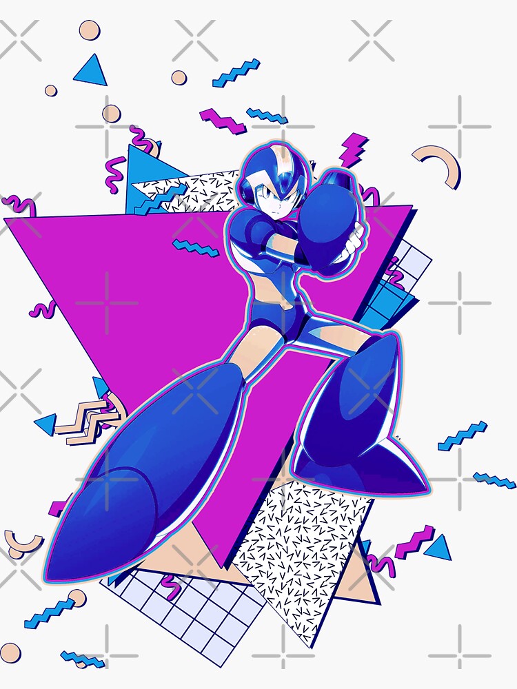 "Megaman - Megaman X *90s graphic design*" Sticker for Sale by ...