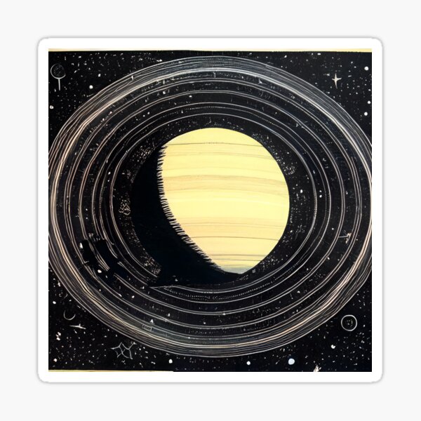 "Saturn" Sticker for Sale by skillunused | Redbubble