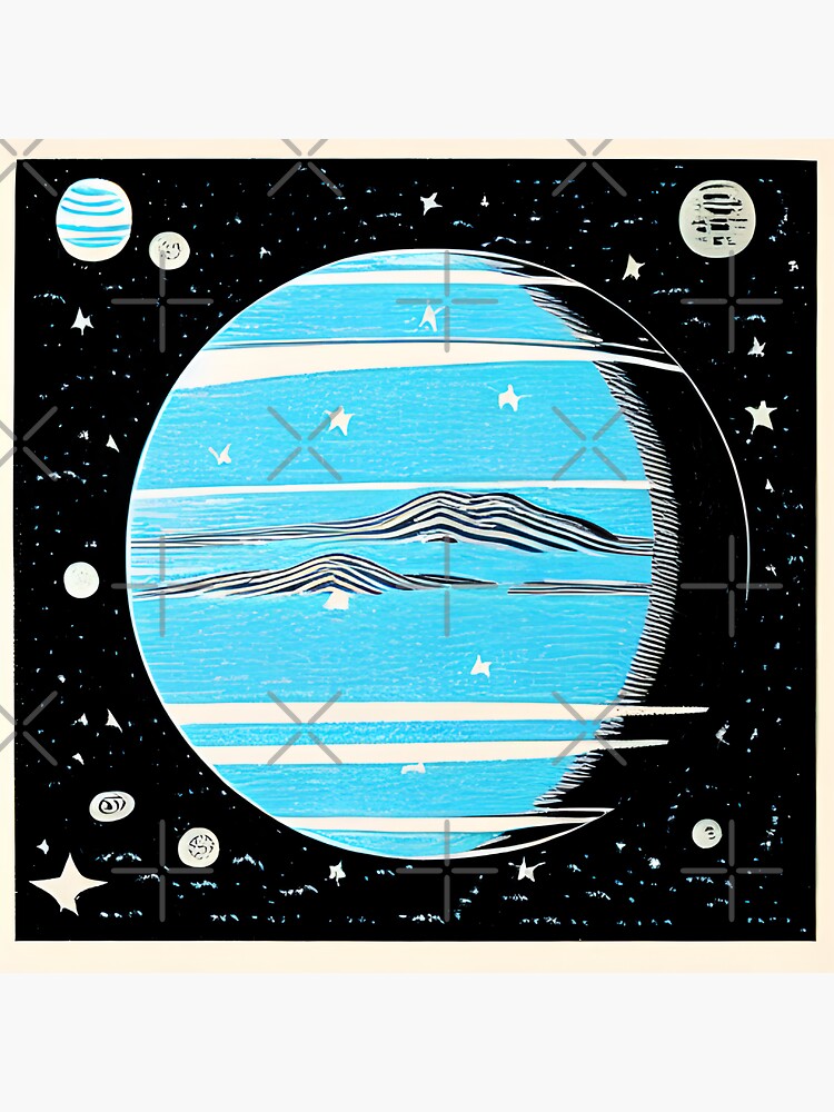 "Neptune" Sticker for Sale by skillunused | Redbubble