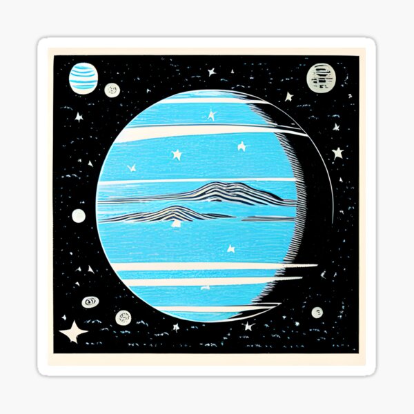 "Neptune" Sticker for Sale by skillunused | Redbubble