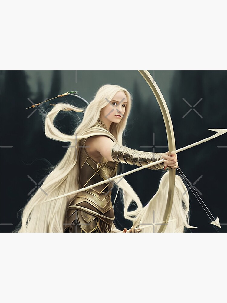 "Elf Warrior, Long Blonde Hair. Beautiful Mysterious Women. Lore and ...