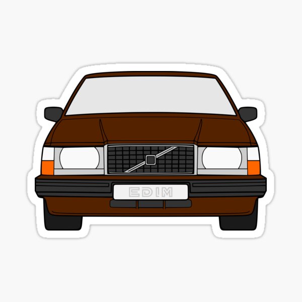 "Volvo 740 760 turbo front brown color" Sticker for Sale by EdimDesign ...