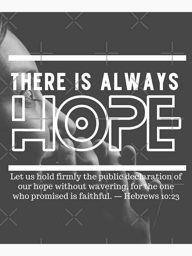 "There is Always Hope Inspirational Bible Verse" Sticker for Sale by ...