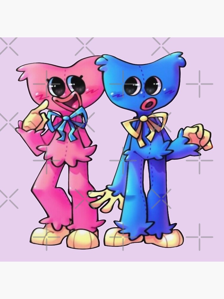 "cute kissy missy and huggy wuggy chibi" Art Print for Sale by ...