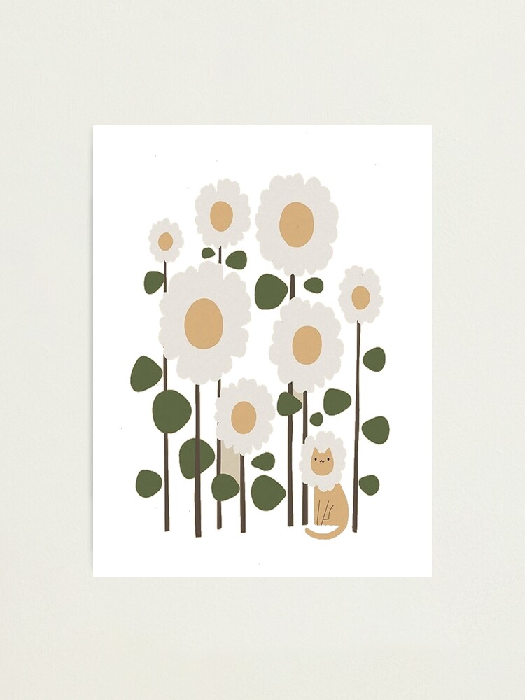 "Lim heng Swee flower with cats Print" Photographic Print for Sale by ...