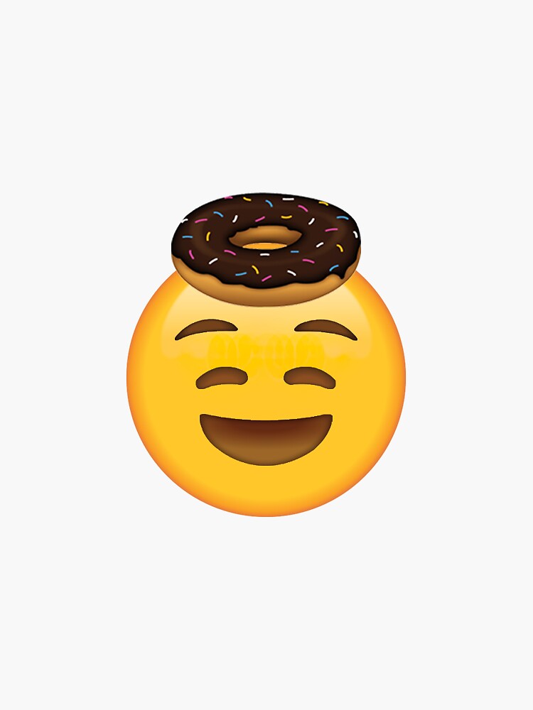 "Happy Donut Secret Emoji | funny internet meme" Sticker by ...