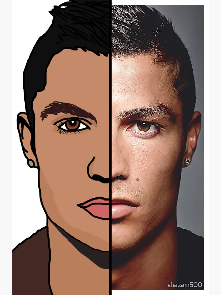 "Cristiano Ronaldo Cartoon design" Sticker for Sale by shazam500 ...