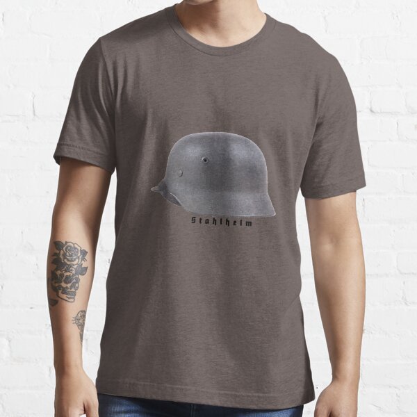 "Stahlhelm.01 + font_transparent" T-shirt for Sale by HerbertBroses ...