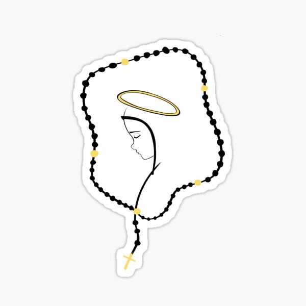 "Rosary " Sticker for Sale by Xime Anleu-Palencia | Redbubble