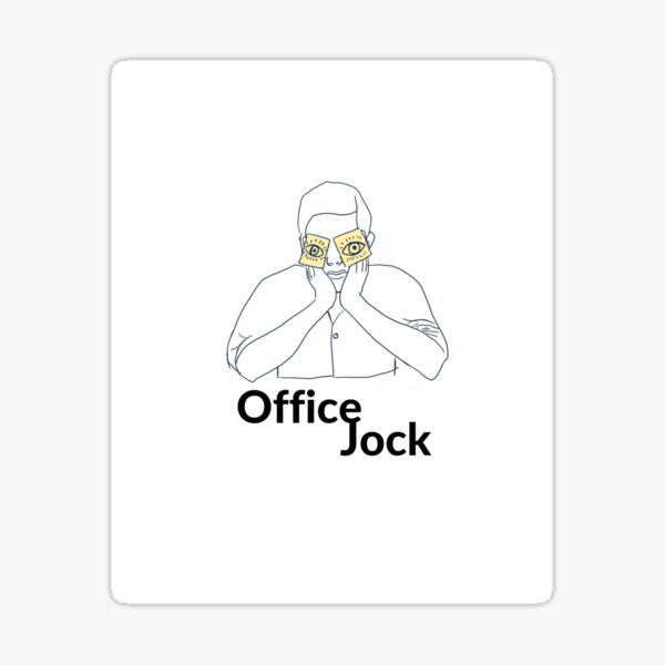 "office jock" Sticker for Sale by lol-not-funny | Redbubble