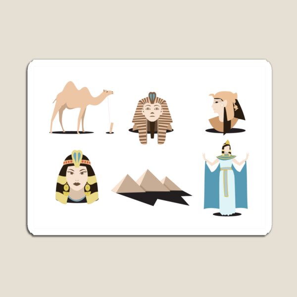 Imán «Diosa faraónica antigua egipcia, Nefertiti, Rey Tut, Pirámides ...