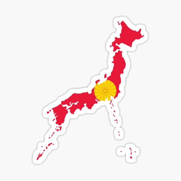 "Imperial Seal of Japan Map" Sticker for Sale by Frogpen | Redbubble