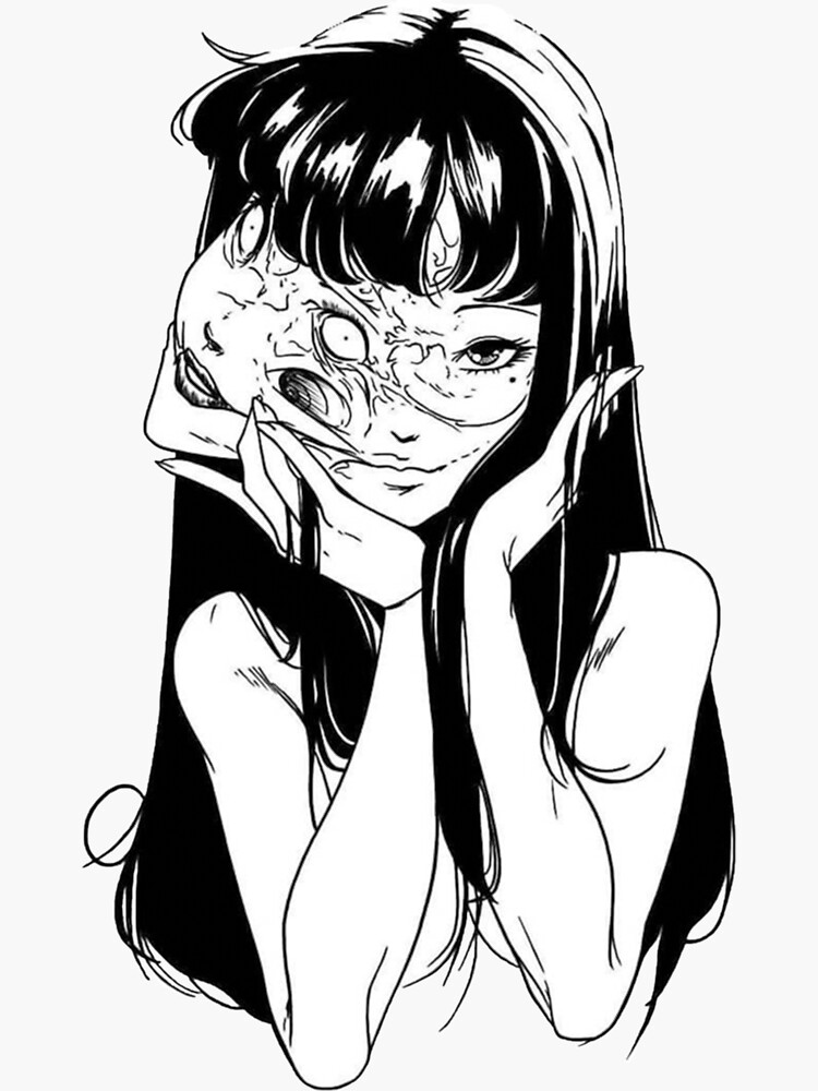 "tomie" Sticker for Sale by workarta | Redbubble