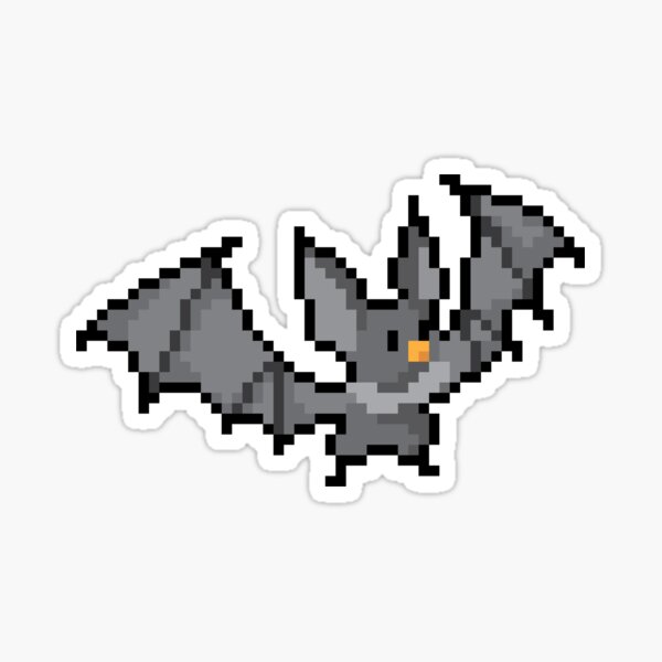 "Silly Pixel Bat" Sticker for Sale by VirusOfIris | Redbubble