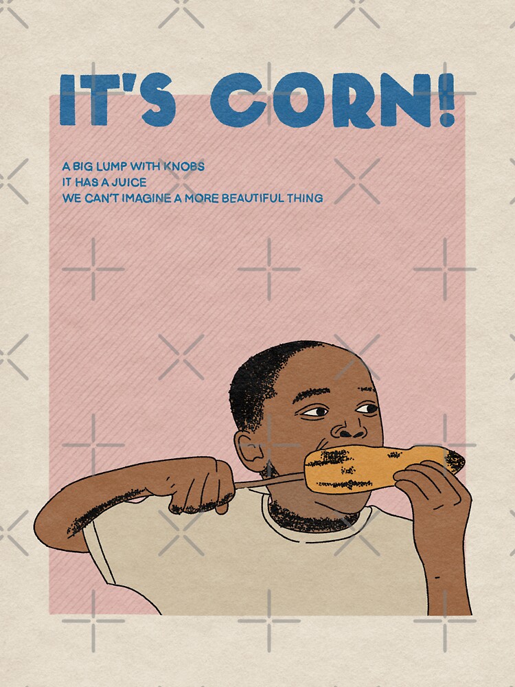 "It’s Corn Kid Poster" Sticker for Sale by rorydesigns | Redbubble