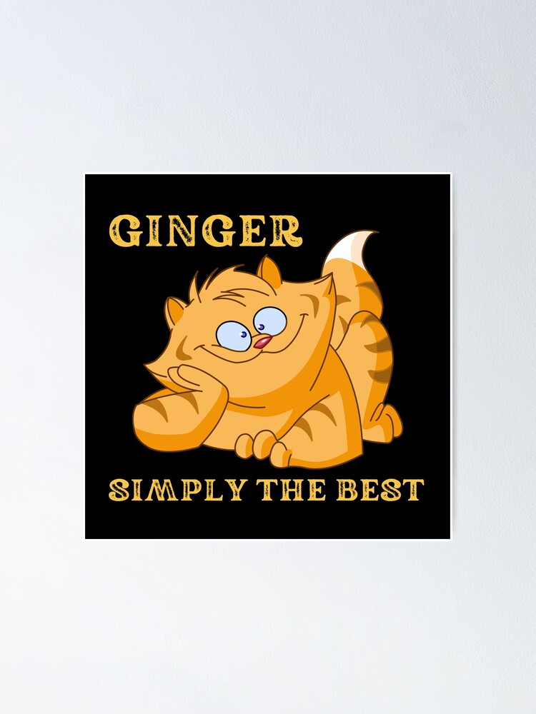 "Ginger..Simply the Best.. A Ginger tiger (or tomcat) smiling" Poster ...