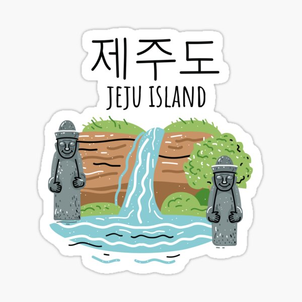 "City Tour : Jeju Island - Trip to Jeju - South Korea" Sticker for Sale ...