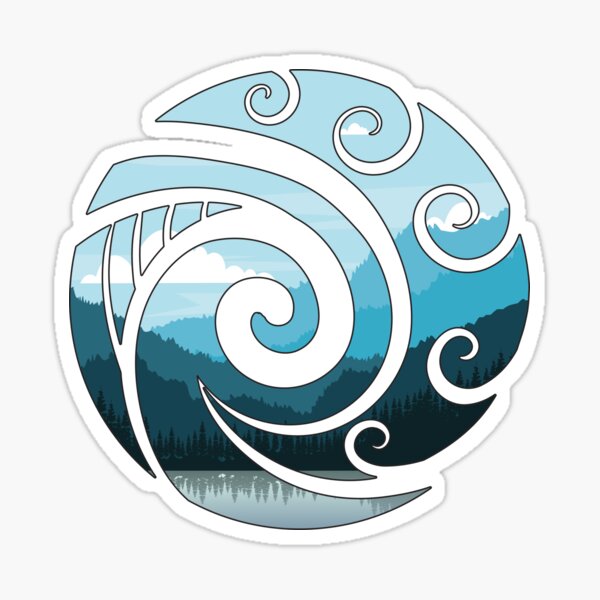 "A Forest Reflected On Water Koru Symbol" Sticker for Sale by ...