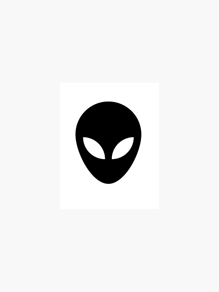 "Alien Silhouette " Sticker for Sale by TheAltR | Redbubble