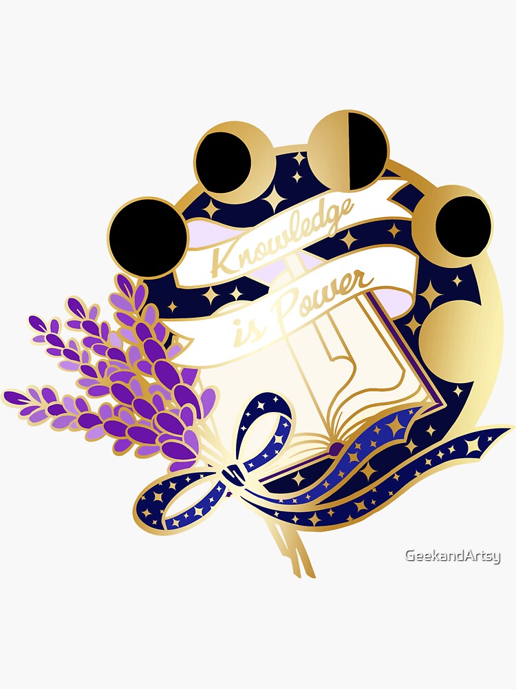 "Knowledge is power sticker" Sticker for Sale by GeekandArtsy | Redbubble
