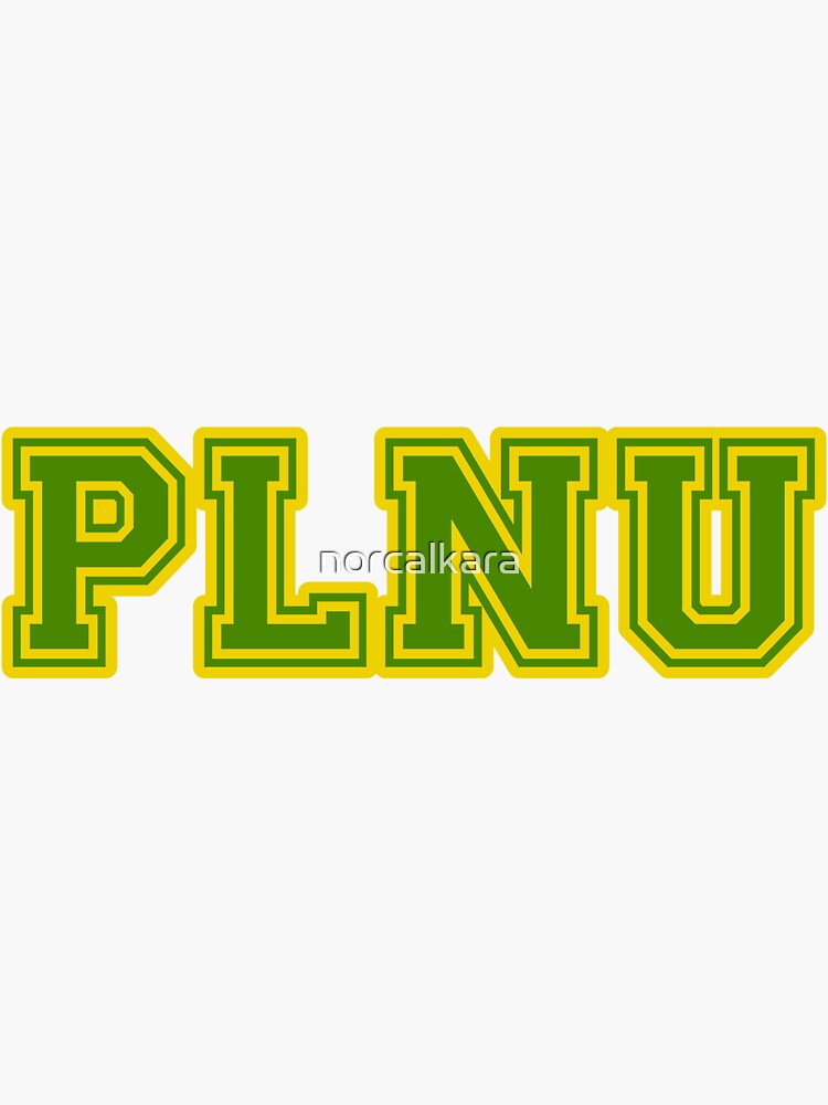 "block plnu" Sticker for Sale by norcalkara | Redbubble