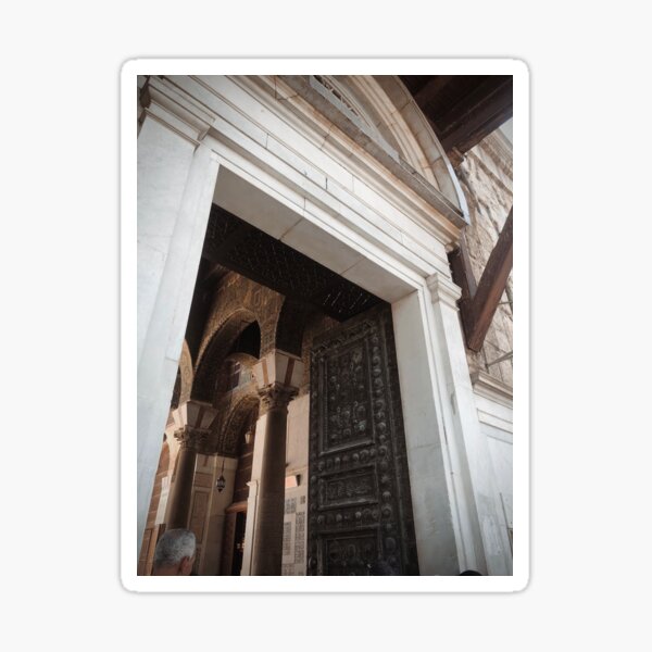 "Entrance of the Umayyad mosque in old Damascus " Sticker for Sale by ...