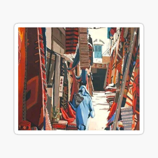 "moroccan art of old medina " Sticker for Sale by thamishop1 | Redbubble