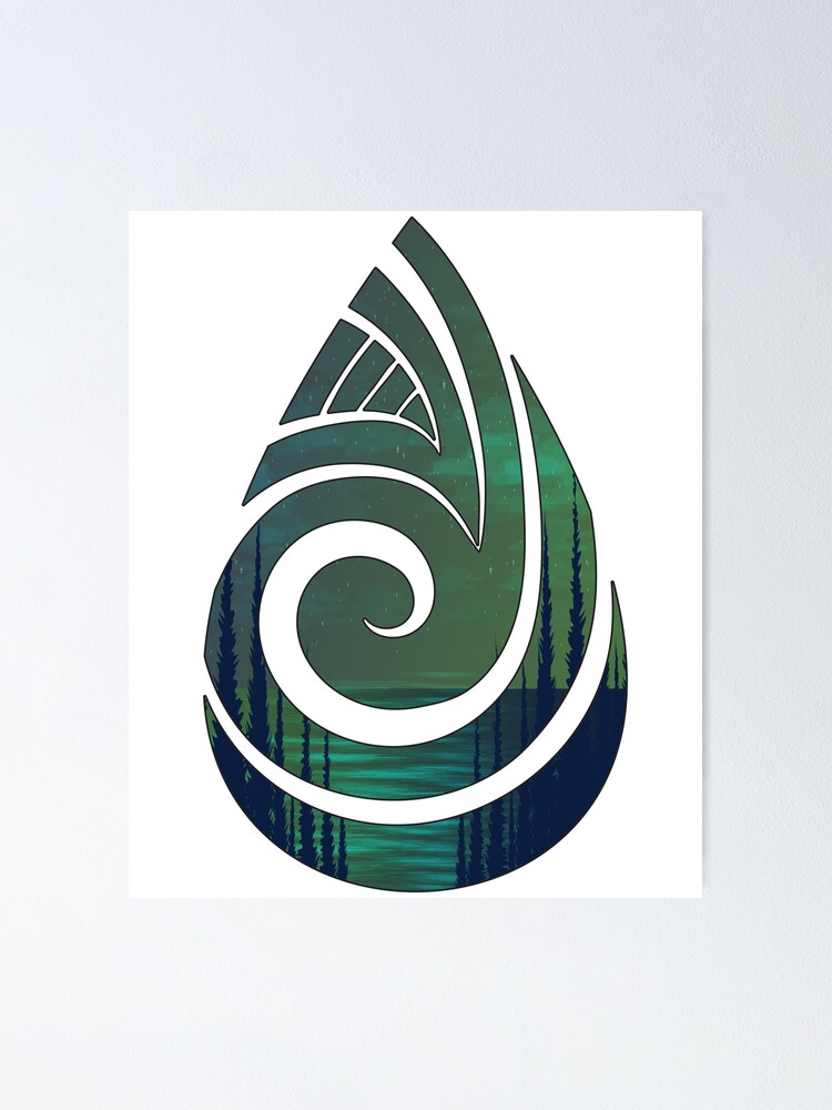 Póster «Símbolo de Koru reflejado en el cielo de medianoche» de ...