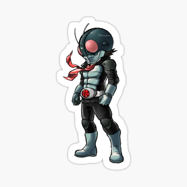 "Kamen Rider " Sticker for Sale by DefterPeach | Redbubble