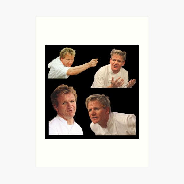 "Angry Gordon Ramsay Meme Pack" Art Print for Sale by etsymerch | Redbubble