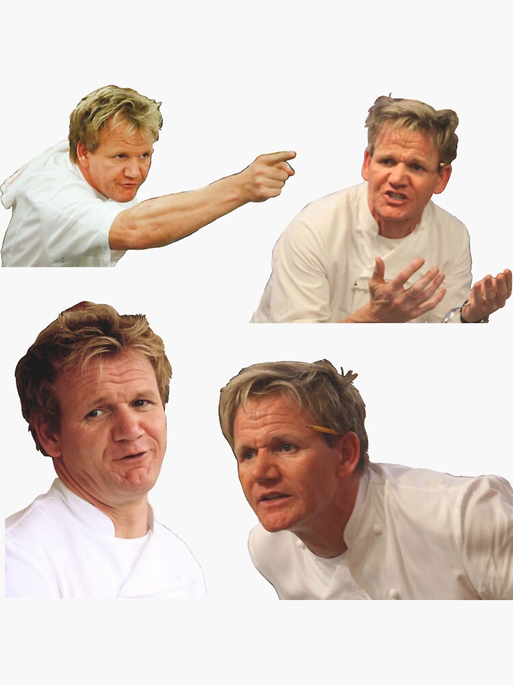 "Angry Gordon Ramsay Meme Pack" Sticker for Sale by etsymerch | Redbubble