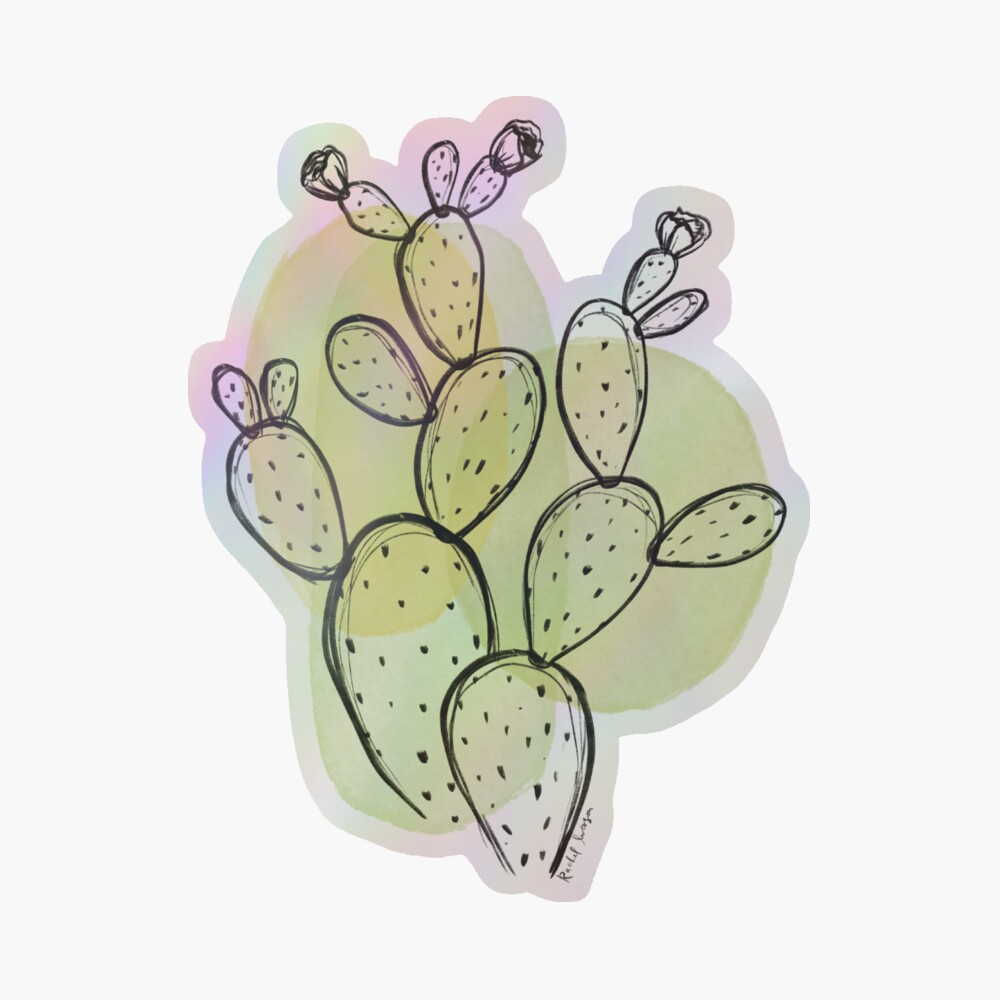 Prickly Pear Line Drawing