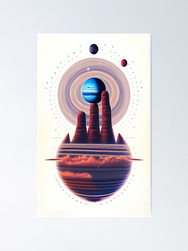 "Planetary orbs and spires" Poster for Sale by Joshua Smith | Redbubble