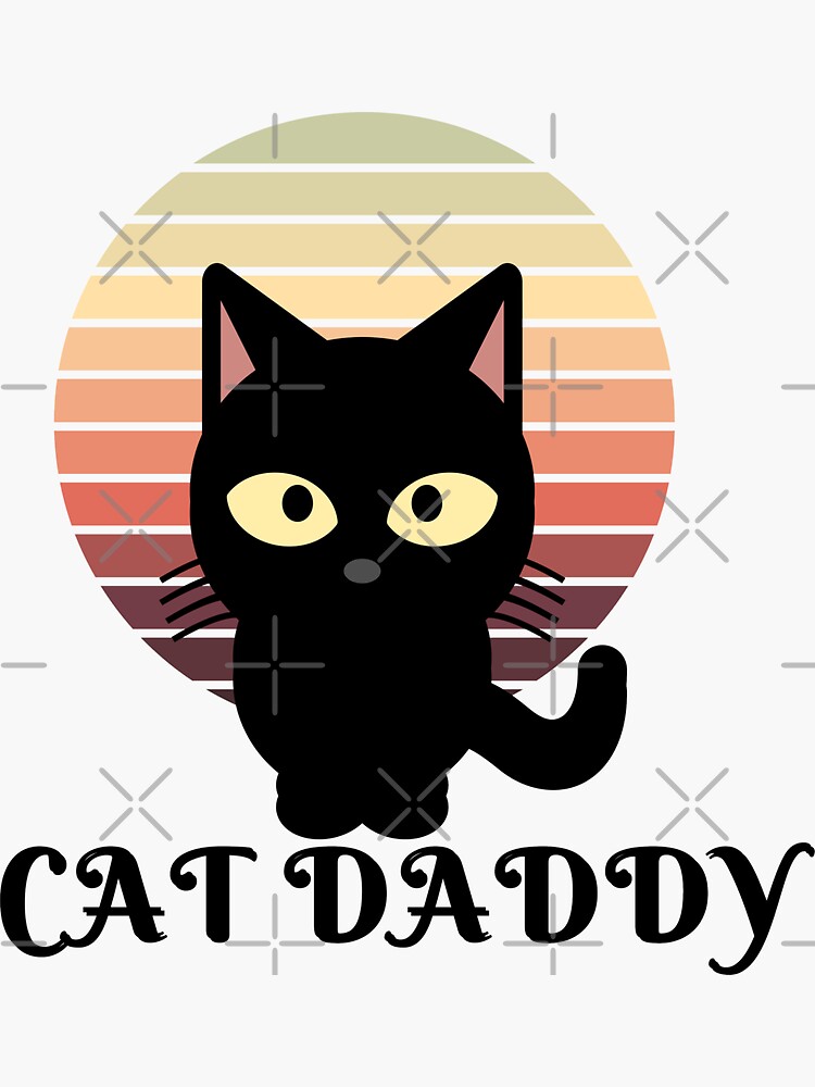 "Cat Daddy" Sticker for Sale by leftycreative | Redbubble