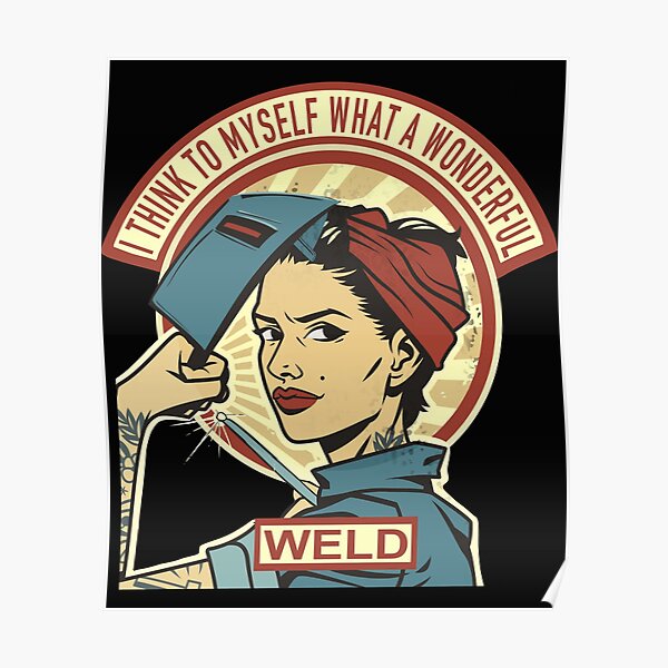 "Funny vintage welder gift" Poster for Sale by TipTopTapo | Redbubble