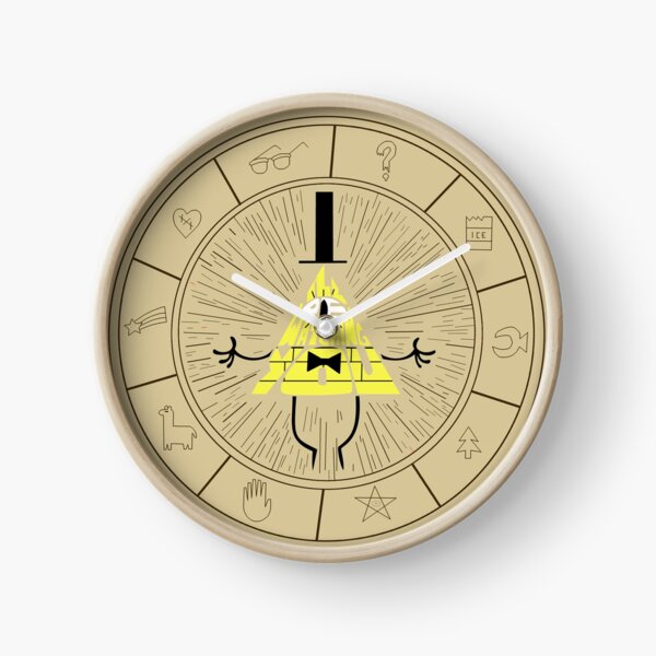 Bill Cipher Fan Art Clocks | Redbubble