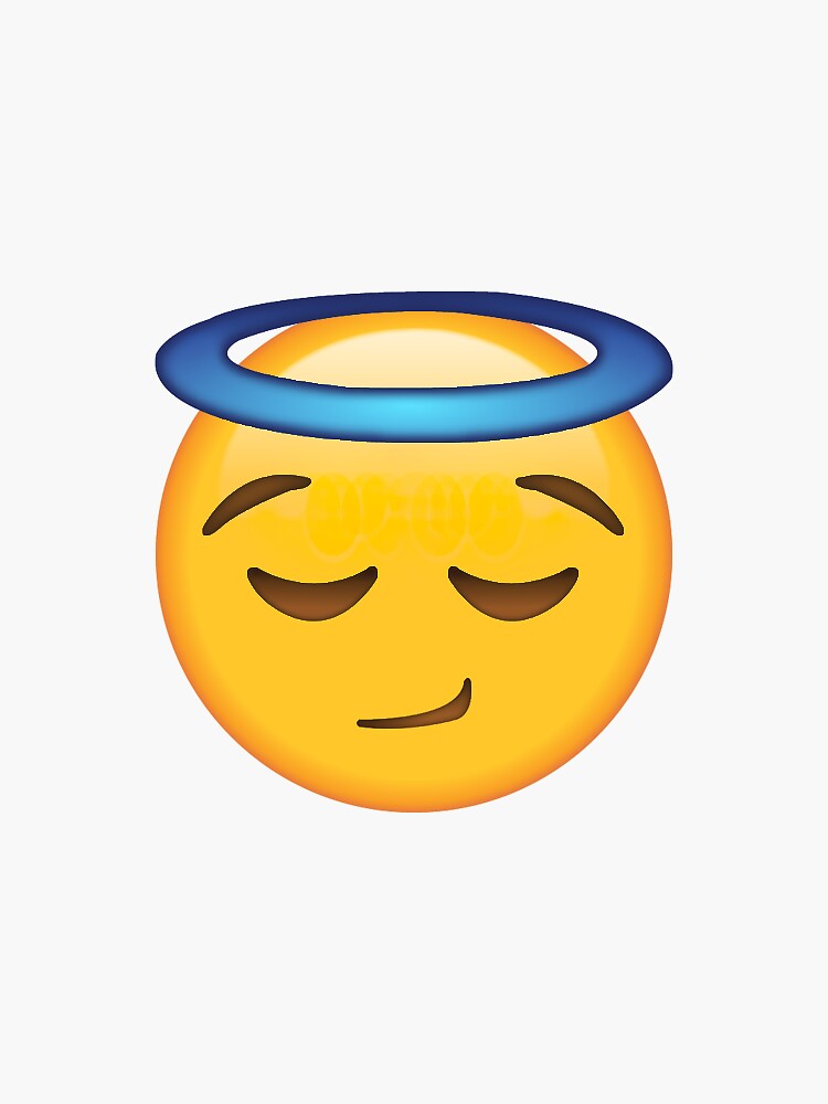 "Humble Angel Secret Emoji | funny internet meme" Sticker for Sale by ...