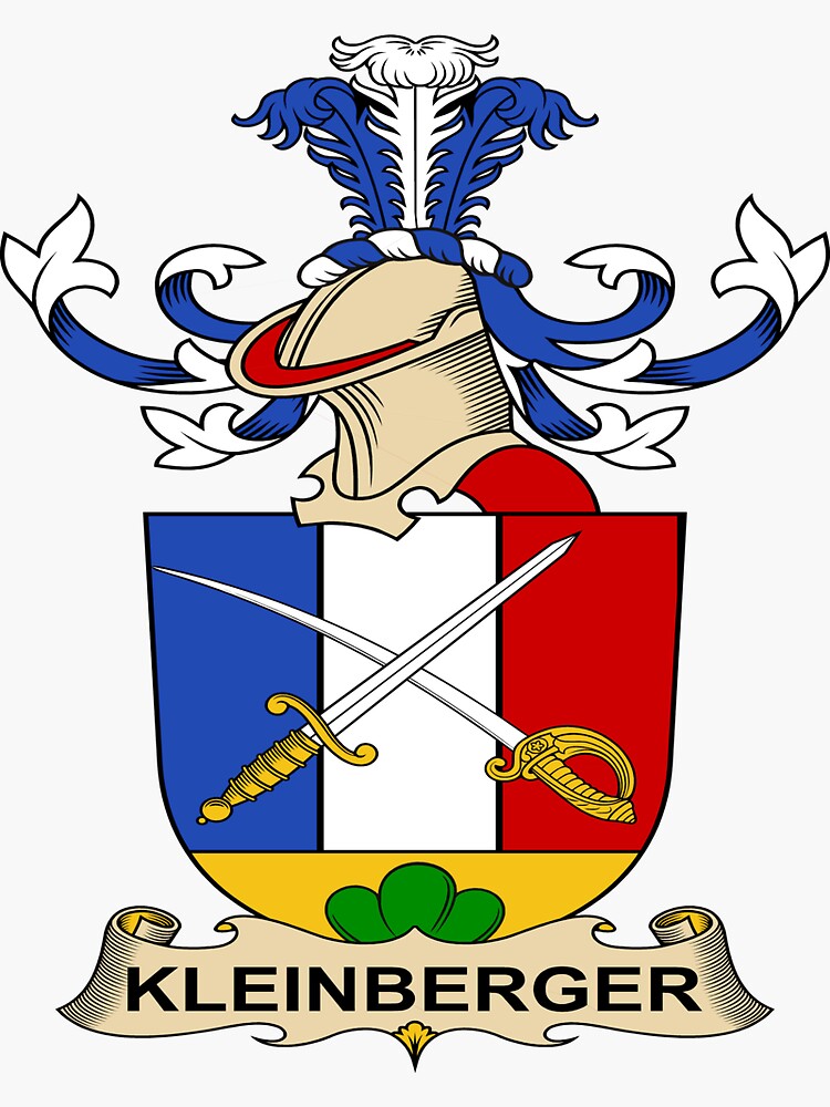 "Kleinberger (de Kleinberg)" Sticker for Sale by HaroldHeraldry | Redbubble