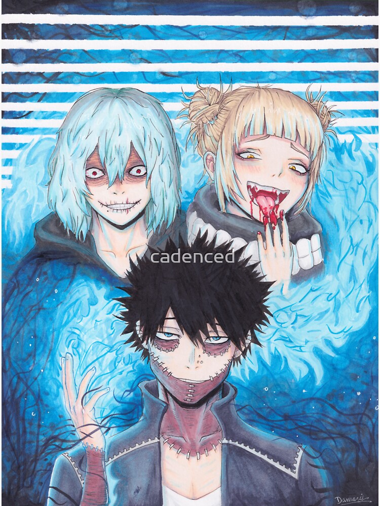 "Malevolence - Dabi, Toga, & Shigaraki MHA Fan Art" Sticker for Sale by ...