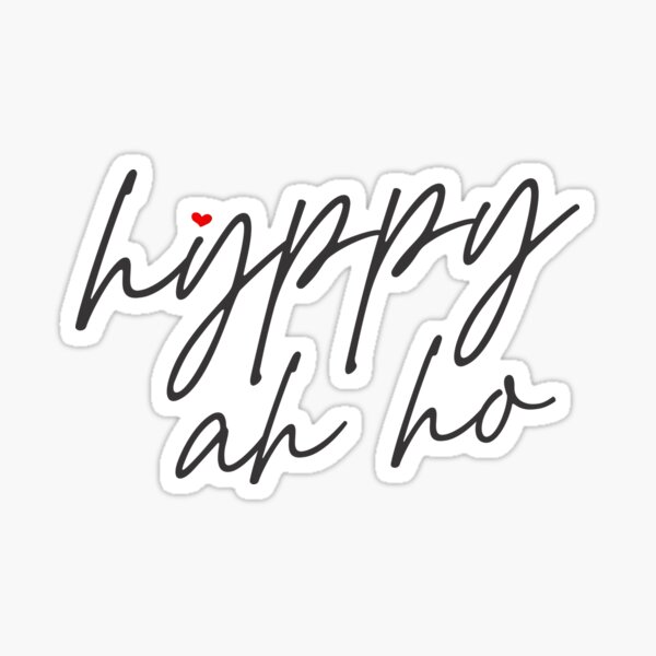 "hippie oh ho" Sticker for Sale by starkes | Redbubble