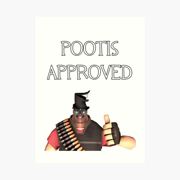 "TF2 Gibus Heavy "Pootis Approved"" Art Print for Sale by Gibuscentral ...