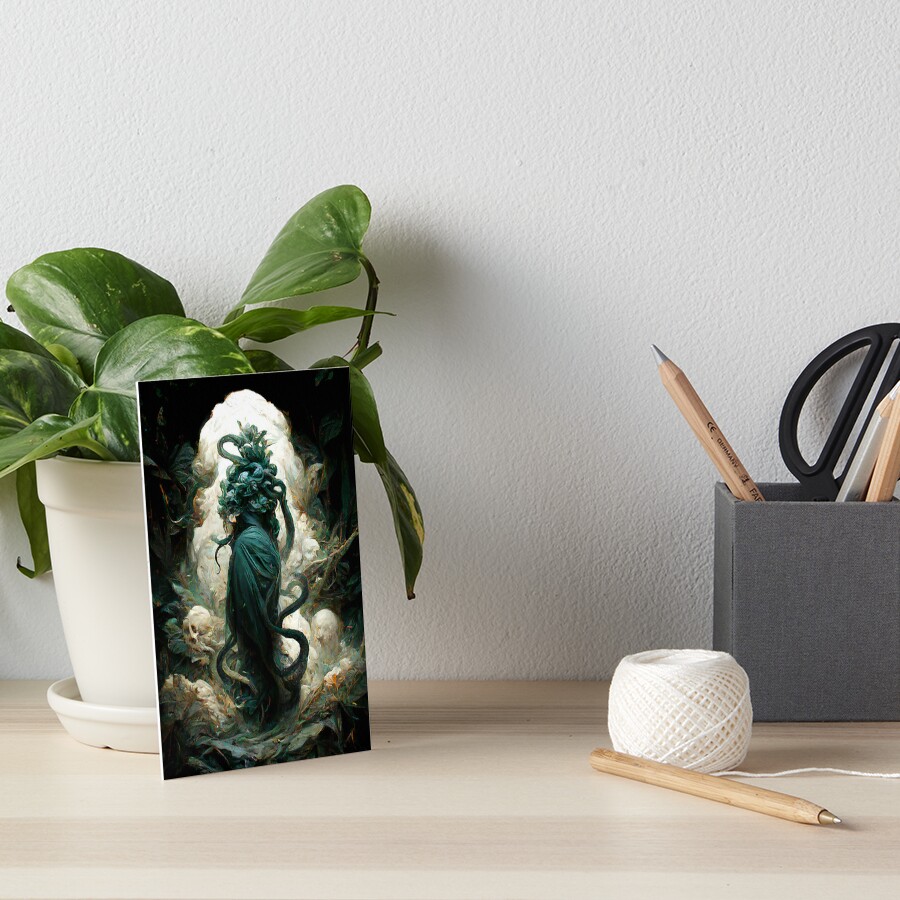 "medusa art" Art Board Print for Sale by AICustomArt | Redbubble