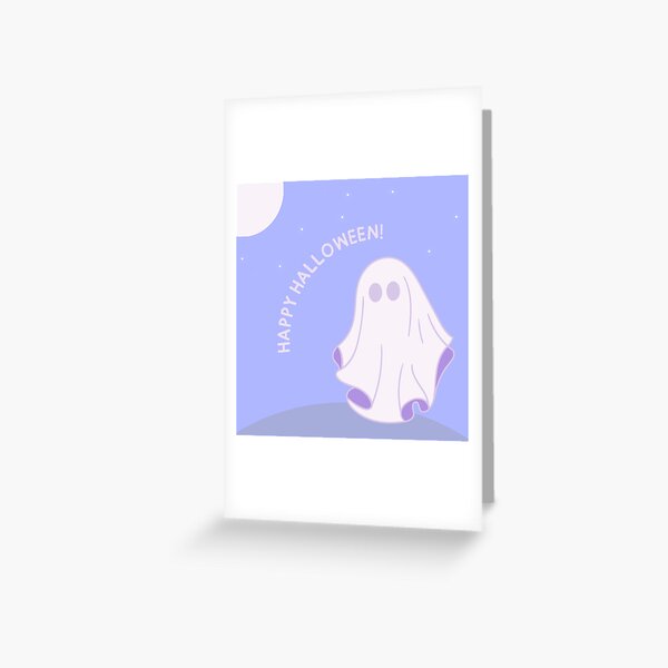 "Happy Halloween cute ghost" Greeting Card for Sale by DHDesigned ...