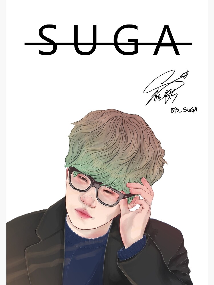 Poster « Autographe Suga BTS », par tcddy | Redbubble