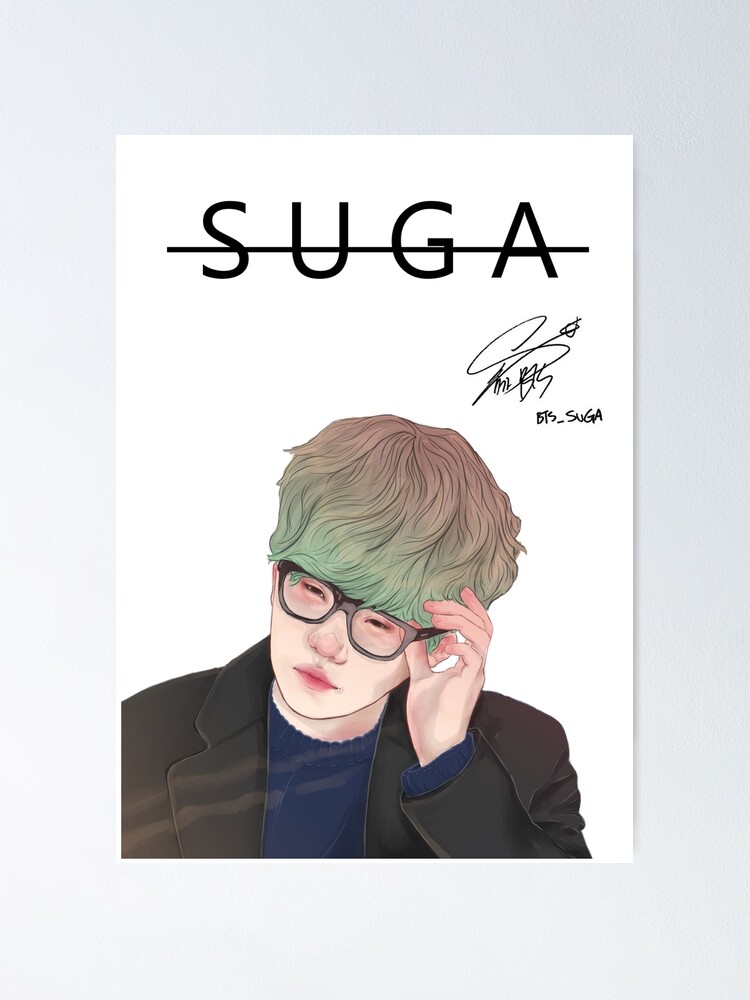 Poster « Autographe Suga BTS », par tcddy | Redbubble