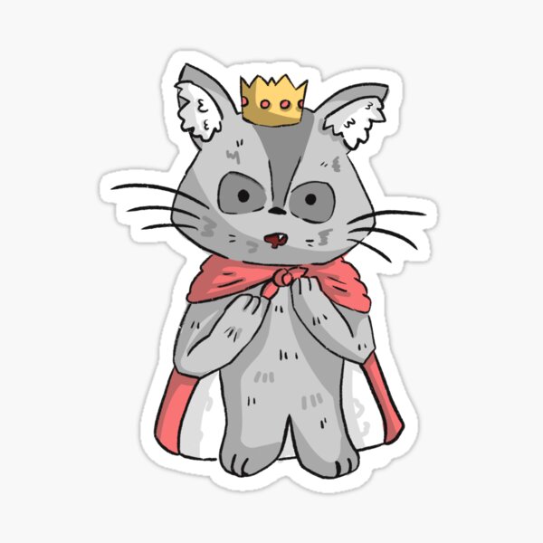 "Royal Raccoon" Sticker for Sale by puddingchicken | Redbubble
