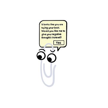 "Helpful Clippy" Sticker for Sale by jigglychu | Redbubble