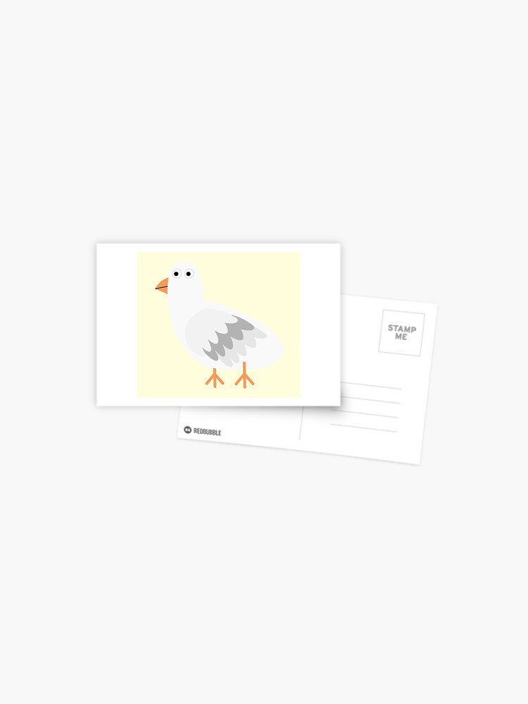 "Funny Derpy White Goose , Big Round Eyes , Fluffy Feathers , Stick ...