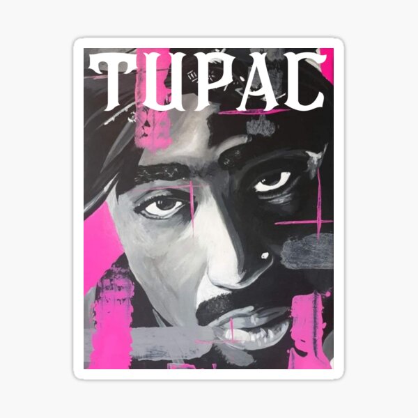 "Tupac" Sticker for Sale by outlaw70 | Redbubble
