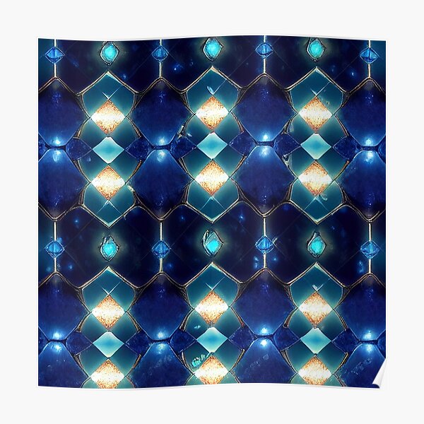 "Sapphire pattern" Poster for Sale by etherElric | Redbubble